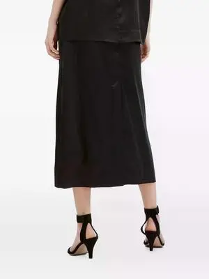 Simone Rocha Flower-print Rear-slit Skirt