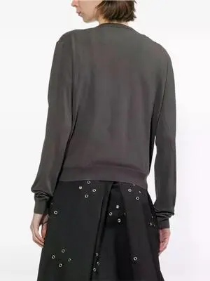 We11Done Crew-neck Long-sleeve Cardigan