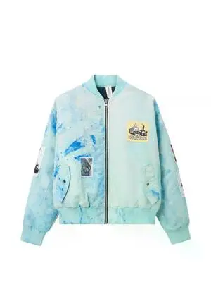 WESTFALL Tie-dye Bomber Jacket - Blue