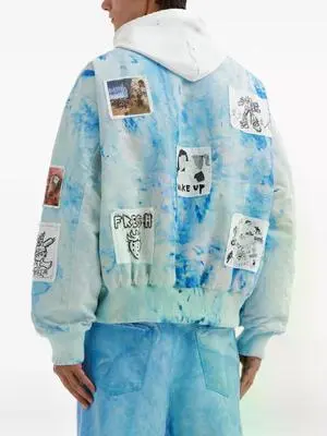 WESTFALL Tie-dye Bomber Jacket