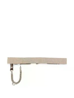 Toga Leather Chain Belt