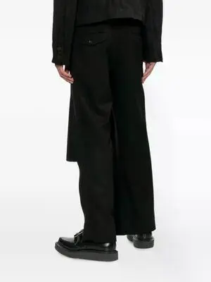 Comme Des Garçons Zip Panelled Trousers
