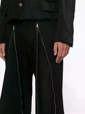 Comme Des Garçons Zip Panelled Trousers