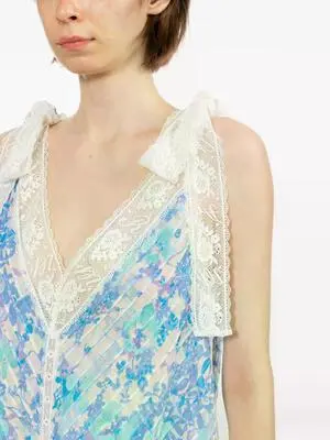 Zimmermann Lace-trimmed Floral-print Dress