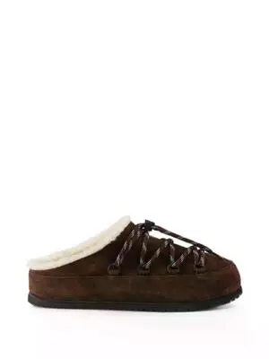 Prada Suede Mules - Brown