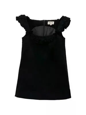 SHUSHU/TONG Ruffled Corduroy Dress - Blue
