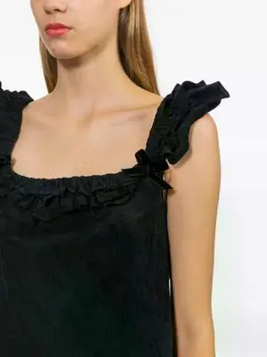 SHUSHU/TONG Ruffled Corduroy Dress
