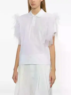 Noir Kei Ninomiya Ruffled Polo Shirt
