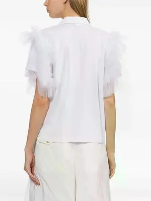 Noir Kei Ninomiya Ruffled Polo Shirt