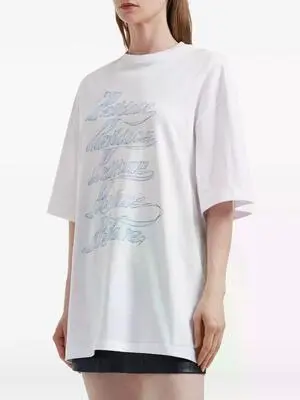 We11Done Logo-print Cotton T-shirt
