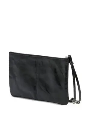Bimba Y Lola Leather Logo Plaque Makeup Bag