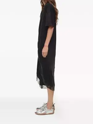 Bimba Y Lola Knot Bimaterial T-shirt Dress
