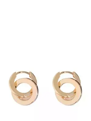Bimba Y Lola Interlocking Logo-engraved Earrings - Gold