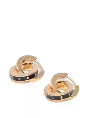 Bimba Y Lola Logo-engraved Hoop Earrings