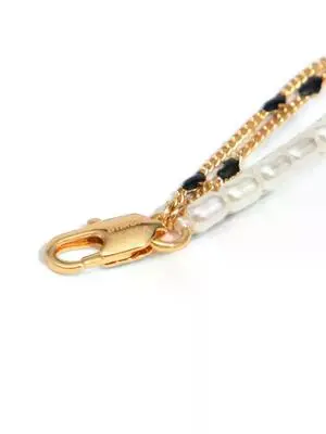 Bimba Y Lola Black Logo Multi-chain Bracelet