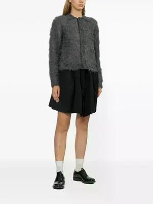Toga Shaggy-knit Cardigan - Grey