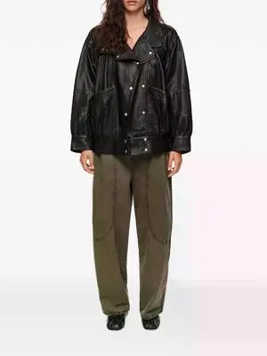 Bimba Y Lola Leather Jacket With Volume