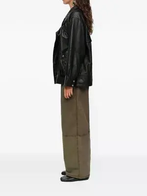 Bimba Y Lola Leather Jacket With Volume