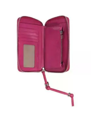 Bimba Y Lola Medium Fuchsia Leather Wallet