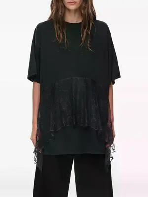 Bimba Y Lola Wash Lace Ruffle T-shirt