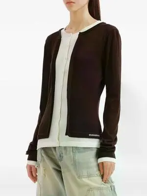 MARKGONG Layered Logo-print Cardigan