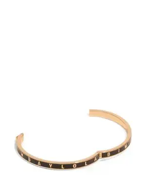 Bimba Y Lola Brown Rigid Logo Bracelet