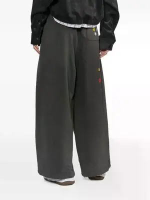 Mihara Yasuhiro Price-tag Sticker Printed Wide Sweat Pants