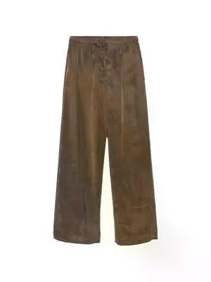 Bimba Y Lola Dark Olive Flowy Jogger Pants - Green
