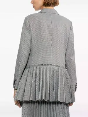 Comme Des Garçons Pleated Check Coat