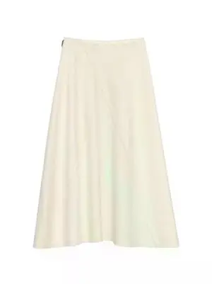 Bimba Y Lola Double-sided Wool Skirt A-line, Ivory