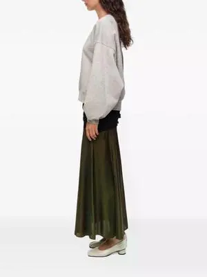 Bimba Y Lola Two-tone Gathered A-line Skirt