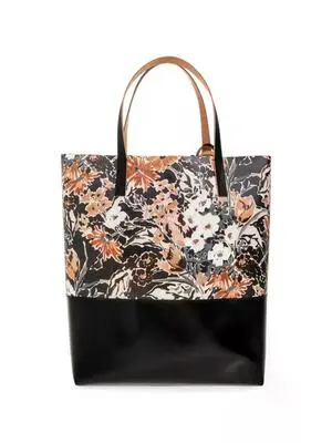 Marni Floral-print Tote Bag - Black