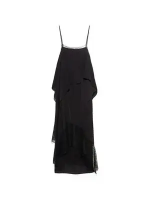 Bimba Y Lola Flowy Layered Dress - Black