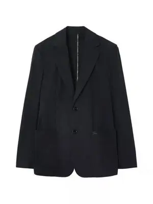 Burberry Technical Cotton Tailored Jacket - Blue