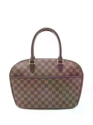 LOUIS VUITTON 2002 Saria Horizontal Damier Ebene Handbag