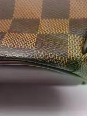 LOUIS VUITTON 2002 Saria Horizontal Damier Ebene Handbag
