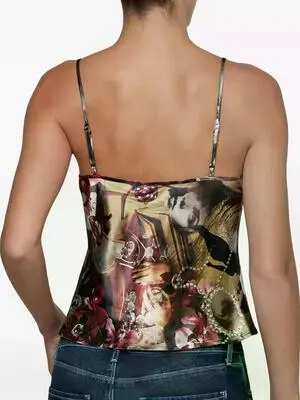 L'Agence Charmy Satin Camisole - Red
