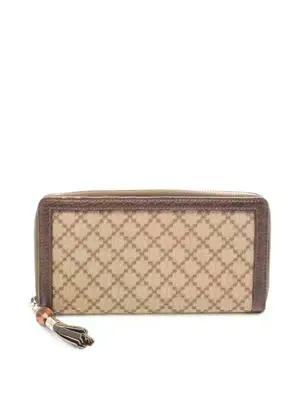 Gucci 2010s Diamante Bamboo Long Wallet - Neutrals
