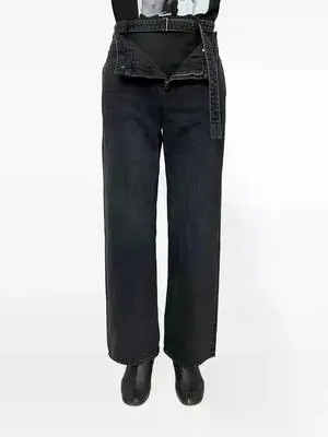 Sacai Belted Layered Jeans