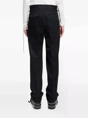 ANN DEMEULEMEESTER Worsted Wool Gabardine Trousers