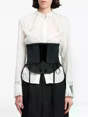 ANN DEMEULEMEESTER Gabardine Corset