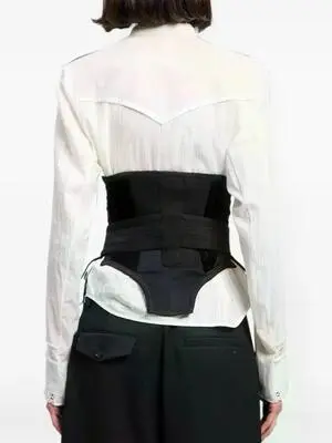 ANN DEMEULEMEESTER Gabardine Corset