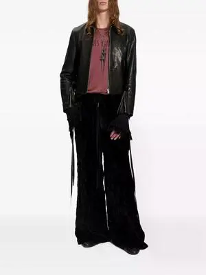 ANN DEMEULEMEESTER Slogan-print Distressed T-shirt