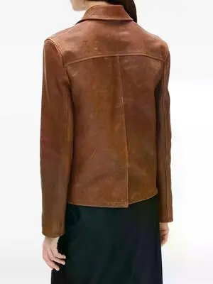 ANN DEMEULEMEESTER Grained Calf Leather Jacket