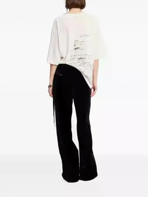 ANN DEMEULEMEESTER Slogan-print Jersey T-shirt