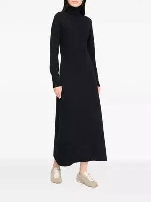 BARRIE Cable-knit Roll-neck Maxi Dress