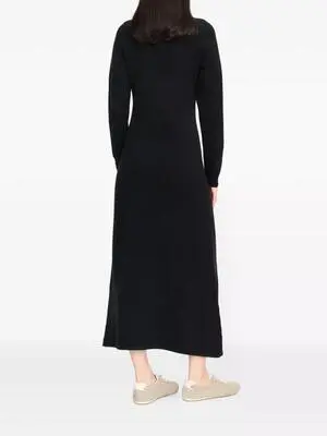 BARRIE Cable-knit Roll-neck Maxi Dress