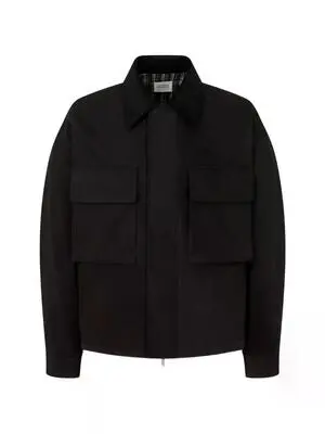 STUDIO TOMBOY Corduroy-collar Shirt Jacket - Black