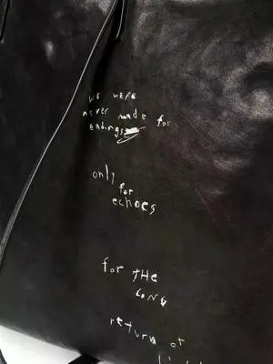 ANN DEMEULEMEESTER Bes Leather Tote Bag