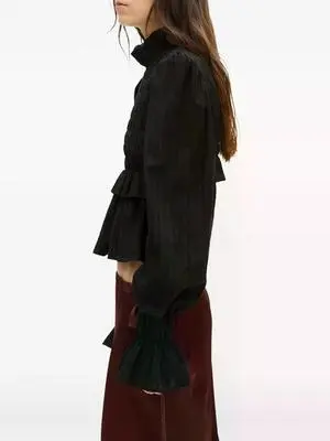 ANN DEMEULEMEESTER Ruffled-details Blouse - Black